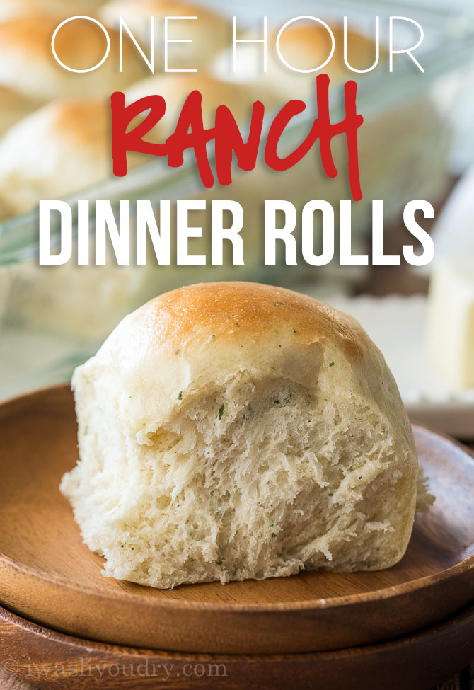 One Hour Ranch Dinner Rolls | I Wash You Dry